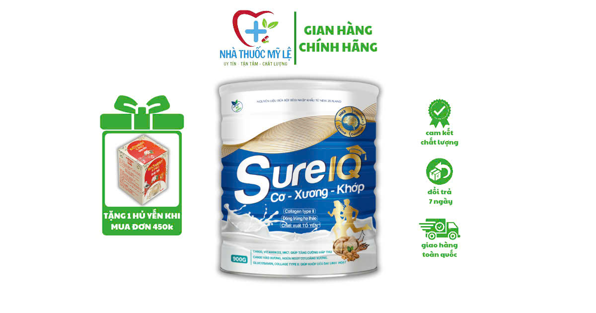 Sữa Bột, Sữa Xương Khớp SURE IQ Cơ-Xương-khớp Hộp 900G