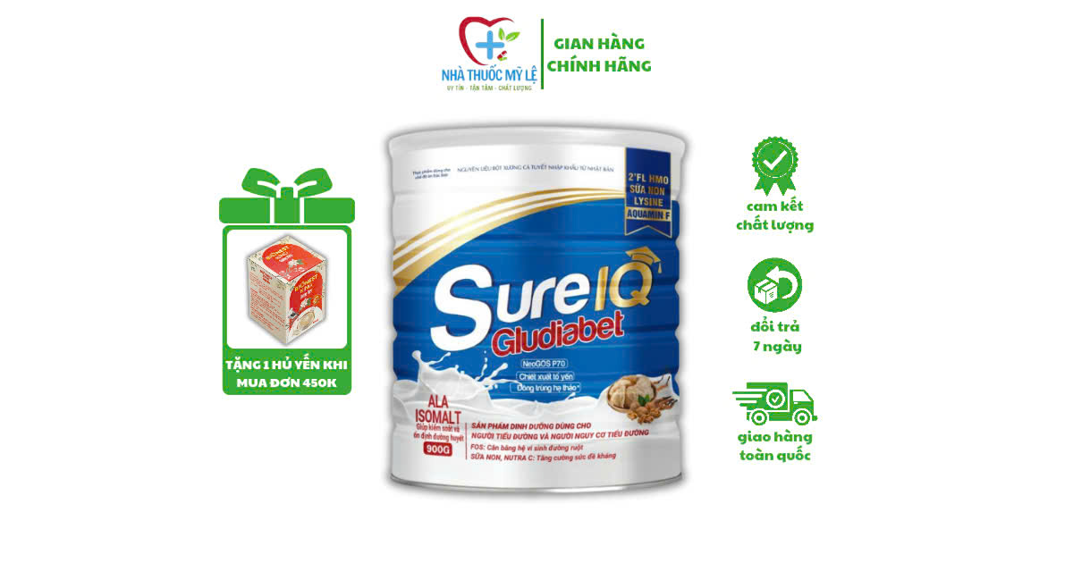 Sữa Bột, Sữa Tiểu Đường SURE IQ Gludiabet Dinh Dưỡng Cho Người Tiểu ...