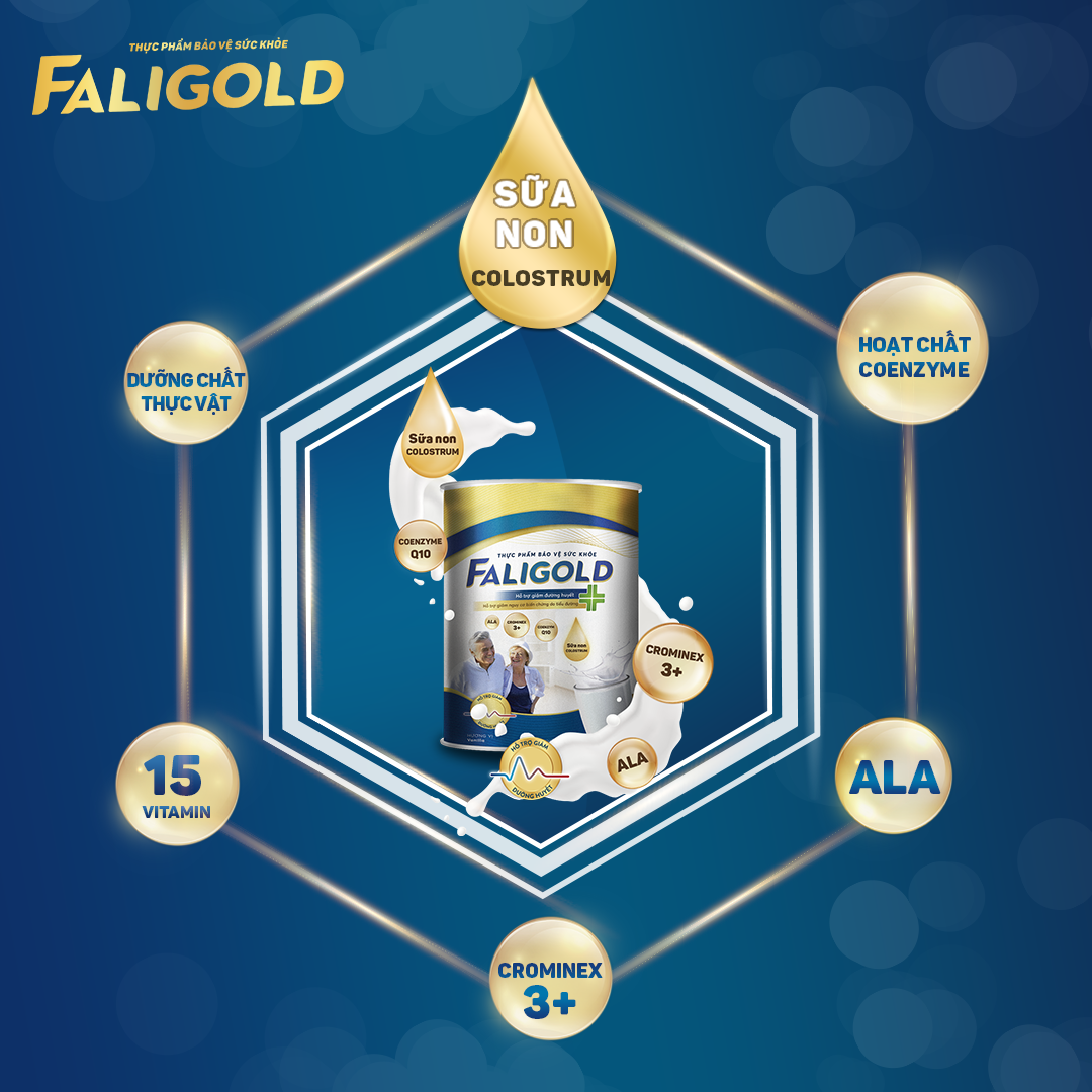 Sữa Tiểu Đường Faligold Sữa Non Colostrum 24h Nhập Khẩu Từ Hoa Kỳ (Vị Lúa Mạch) Tăng Cường Sức ...