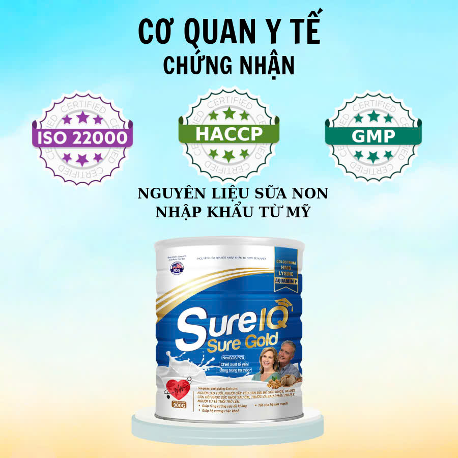 Sữa Bột, Sữa Cho Người Già SURE IQ SURE GOLD Định Dưỡng Dành Cho Người Già