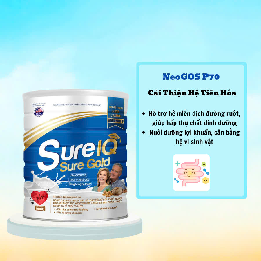 Sữa Bột, Sữa Cho Người Già SURE IQ SURE GOLD Định Dưỡng Dành Cho Người Già