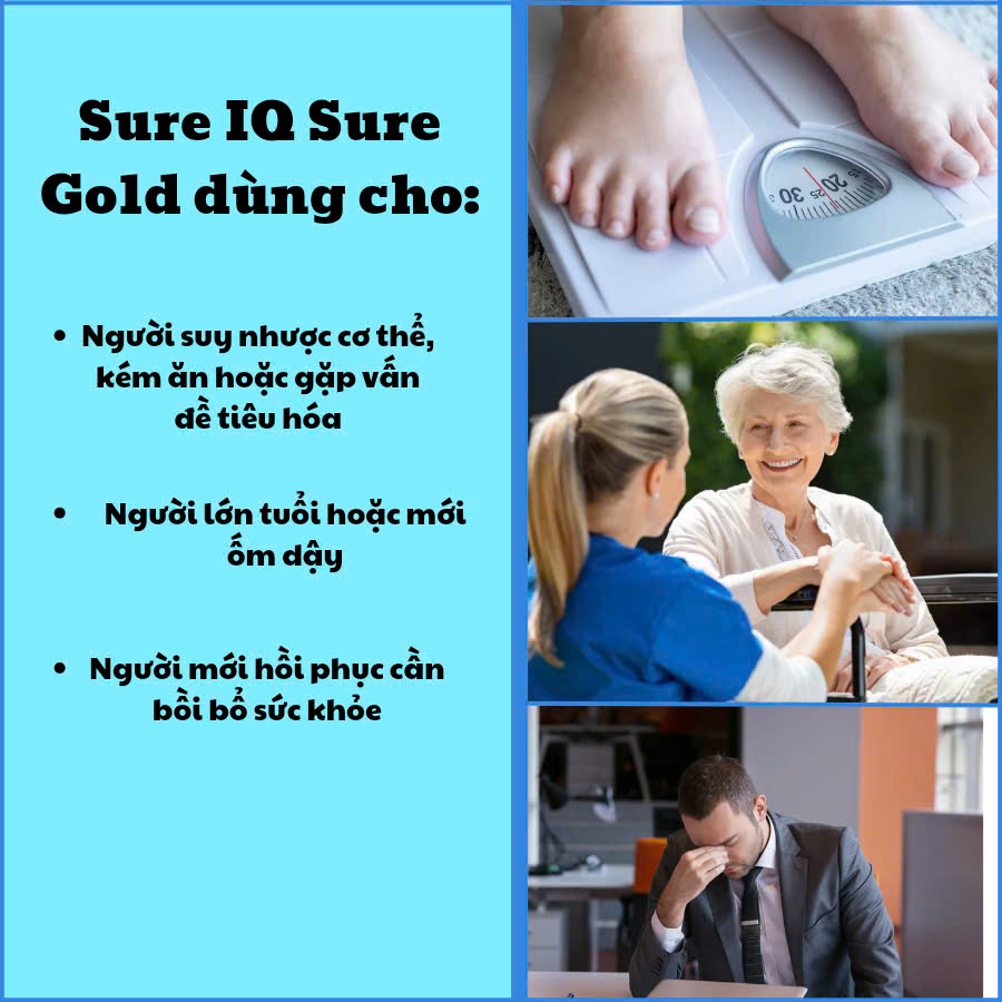 Sữa Bột, Sữa Cho Người Già SURE IQ SURE GOLD Định Dưỡng Dành Cho Người Già