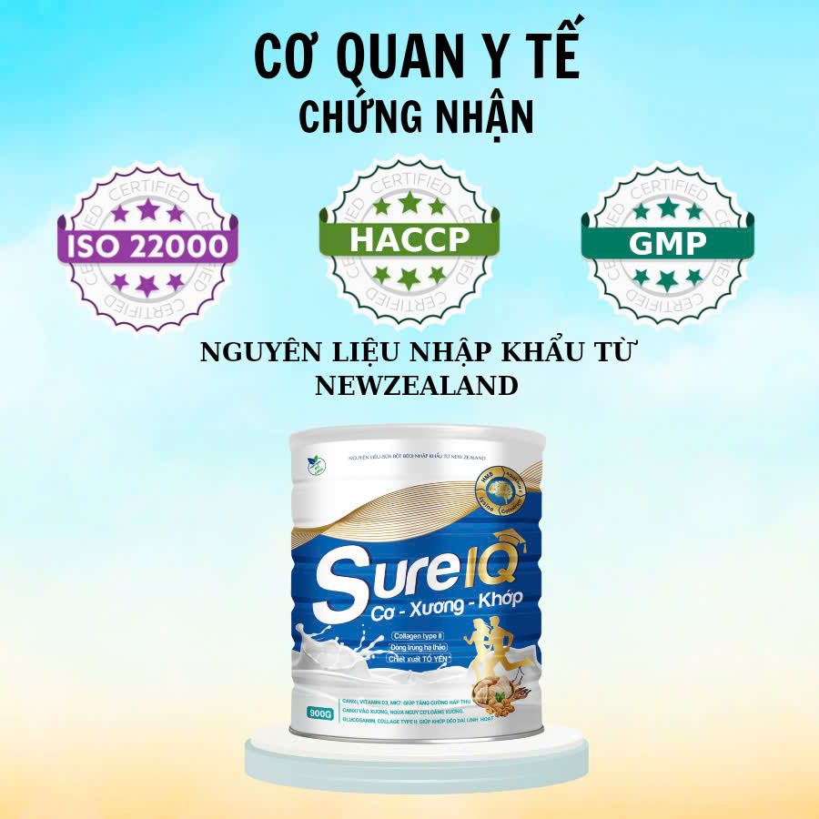 Sữa Bột, Sữa Xương Khớp SURE IQ Cơ-Xương-khớp Hộp 900G